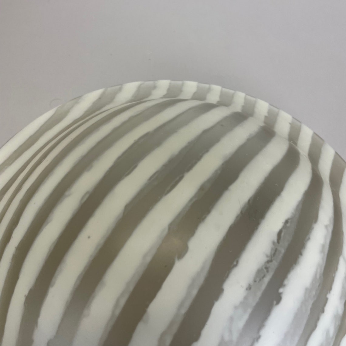 Large 31cm "zebra" Glass Flushmount Wall Light by Peill & Putzler ...