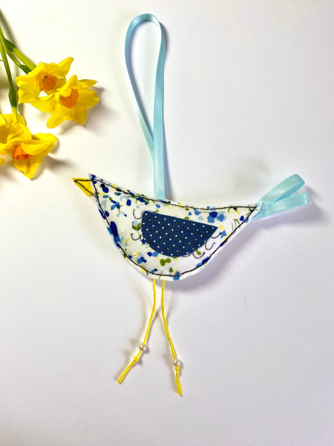 Bird Hanging Decoration, Stuffed Fabric Bird Home Decor, Present ...