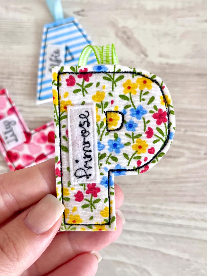 Personalised Letter Decoration, Back to School Name Label - Etsy