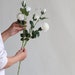 6 Heads Faux Real Touch Cream Roses, Realistic Artificial Flower, DIY ...