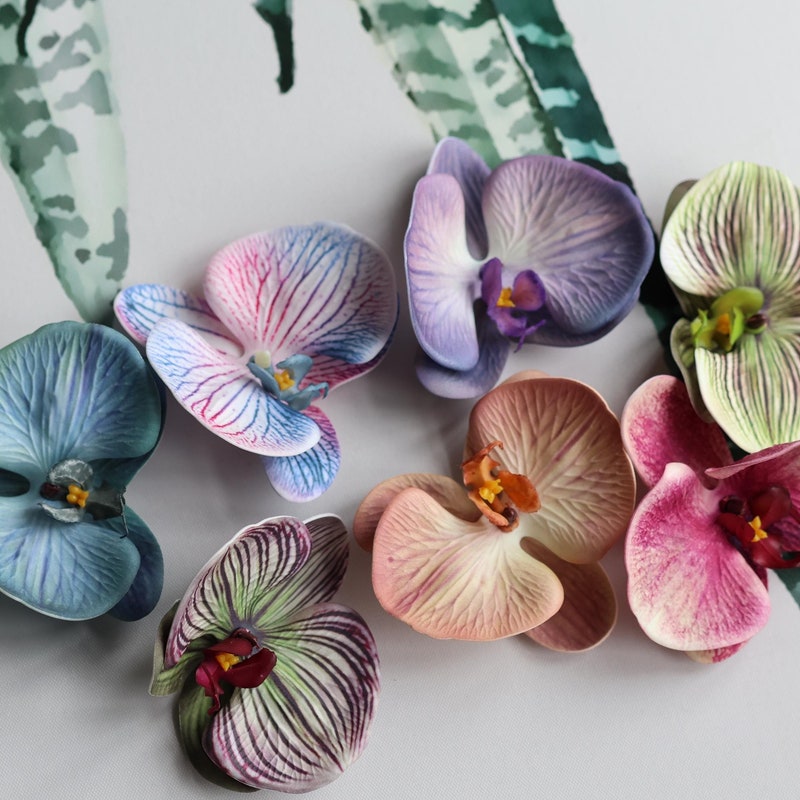 Brown Orchid Clip - Etsy