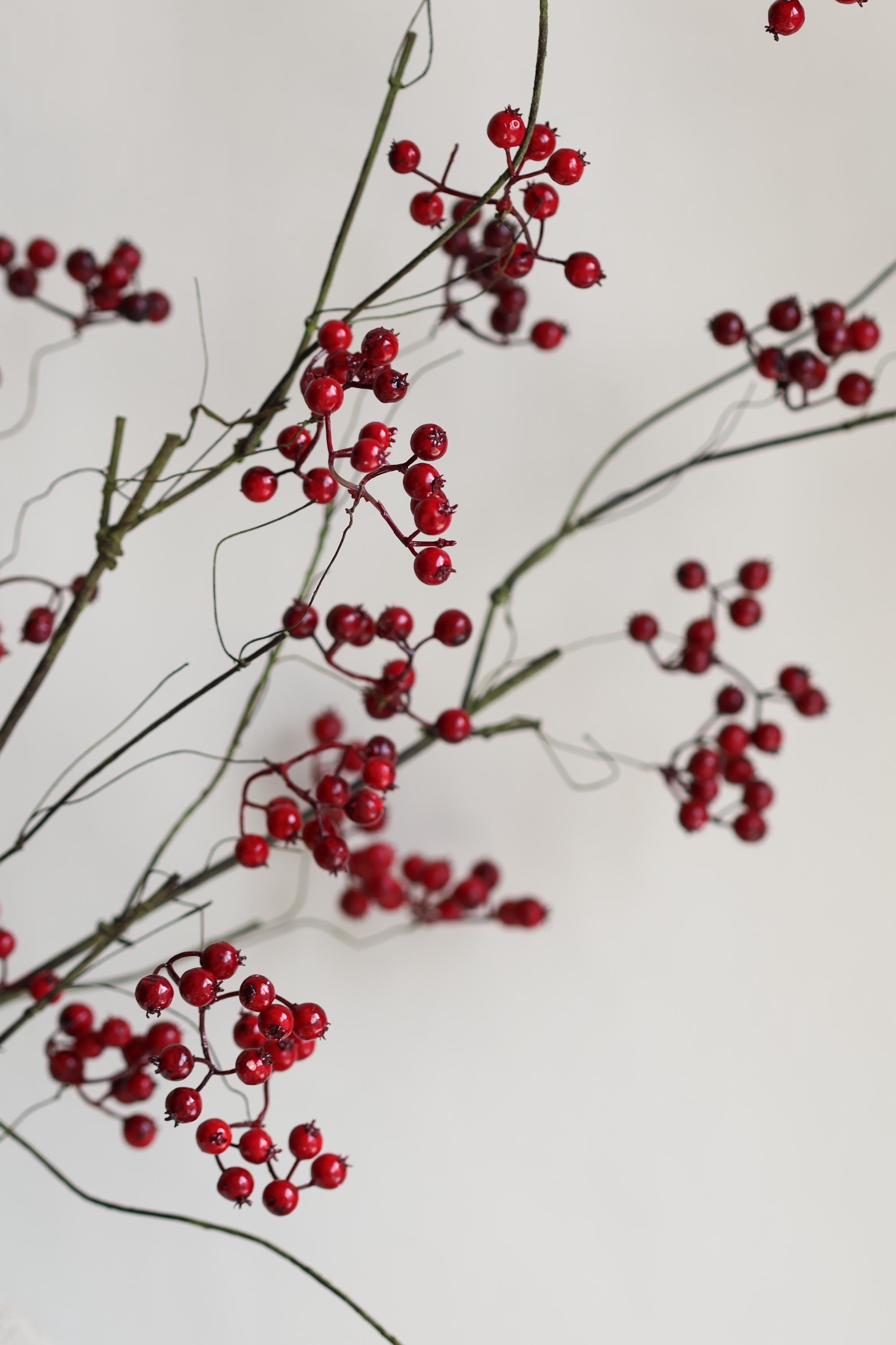 43" Long Stems Berries, Red Green Blue Berry Stems, Fake Berry, Faux ...