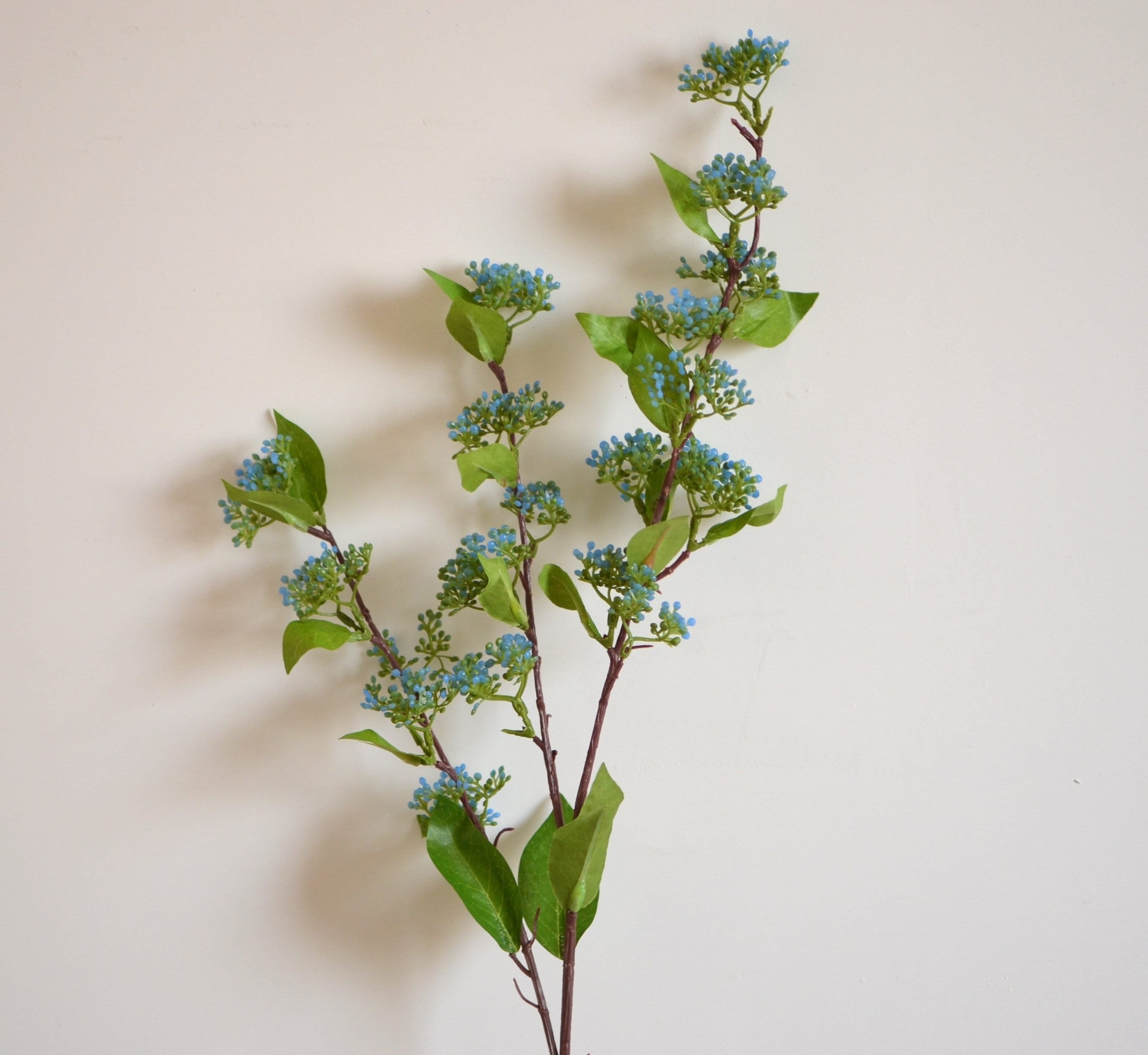 Blue Berries Floral Arrangements Fillers Artificial Greenery | Etsy