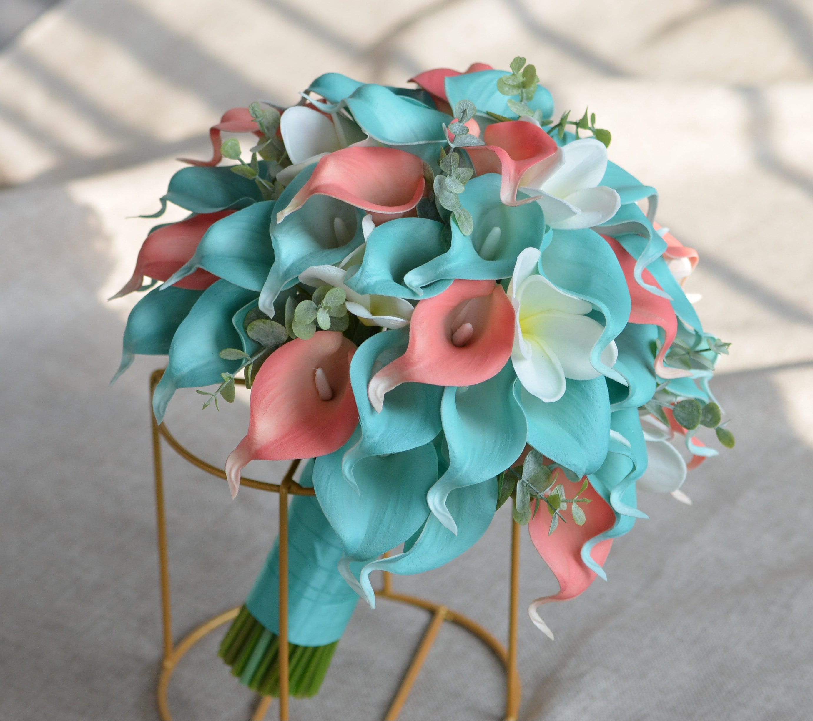 Turquoise And Coral Wedding