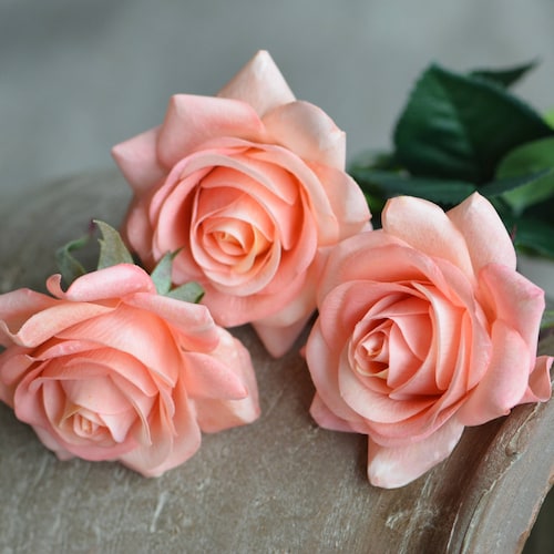 Blush Real Touch Silk Roses Spray DIY Wedding Centerpieces - Etsy