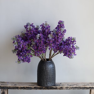 24.8" Real Touch Faux Purple Lilacs Branch, Artificial Lilacs ...