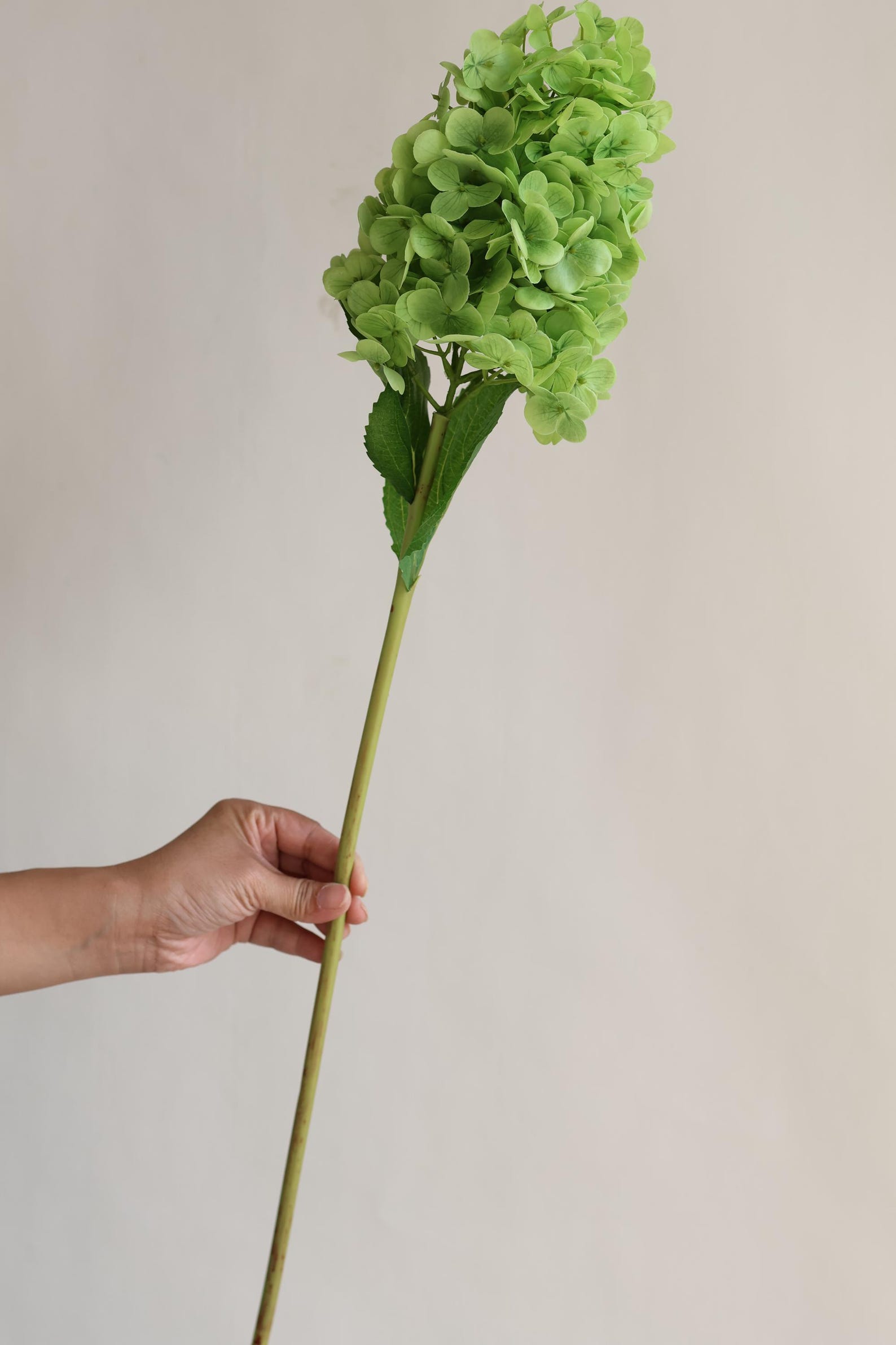 29" Faux Cone Hydrangea Real Touch Flowers Stem, Luxury Realistic ...
