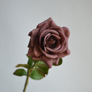 29.5" Autumn Fall Real Touch Roses in Dusty Blush Pink Orange ...