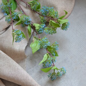 Blue Berries Floral Arrangements Fillers Artificial Greenery Blue ...