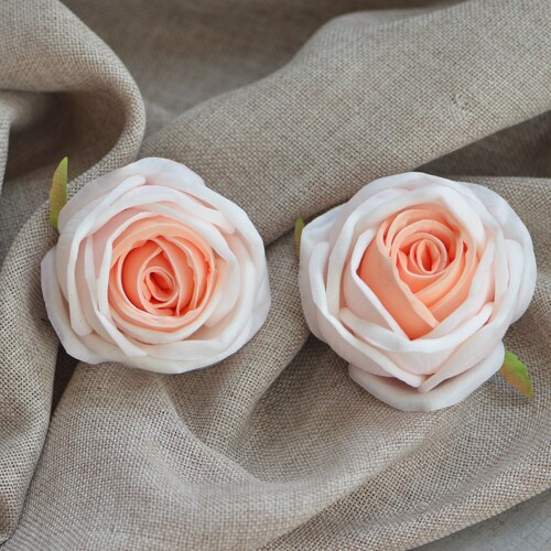 Real Touch Light Blush Roses Buds Silk Roses DIY Wedding - Etsy