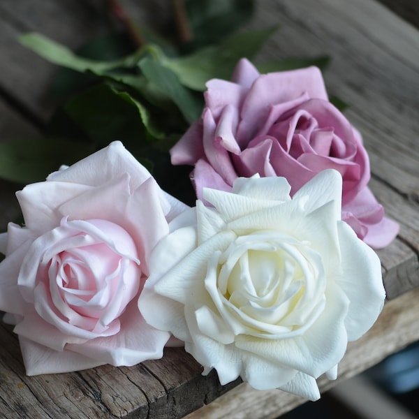 Real Touch Roses - Etsy