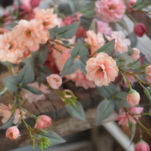 Small Pink Garden Roses, Vintage Artificial Wildflowers, Faux Spray ...