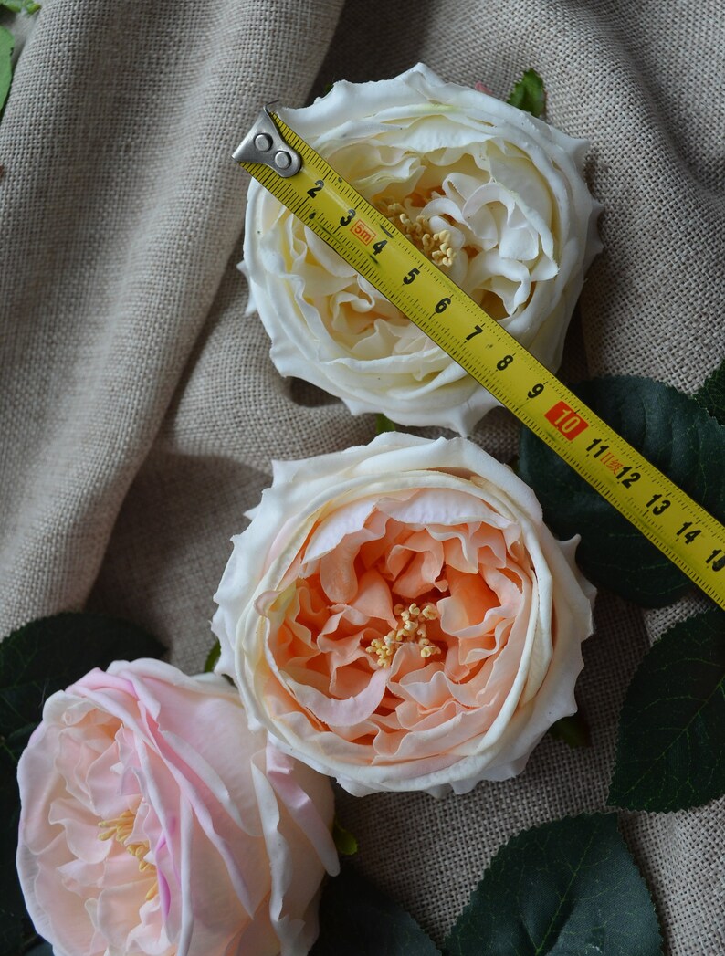 Cabbage Rose Heads, Cake Toppers, Cake Decorations, Faux Roses Heads ...