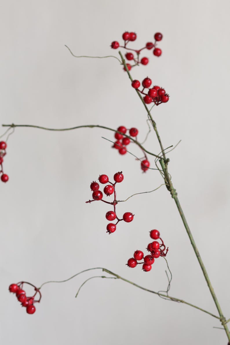43" Fake Berry Large Branch: Artificial Plant, Fall Winter Branch in ...