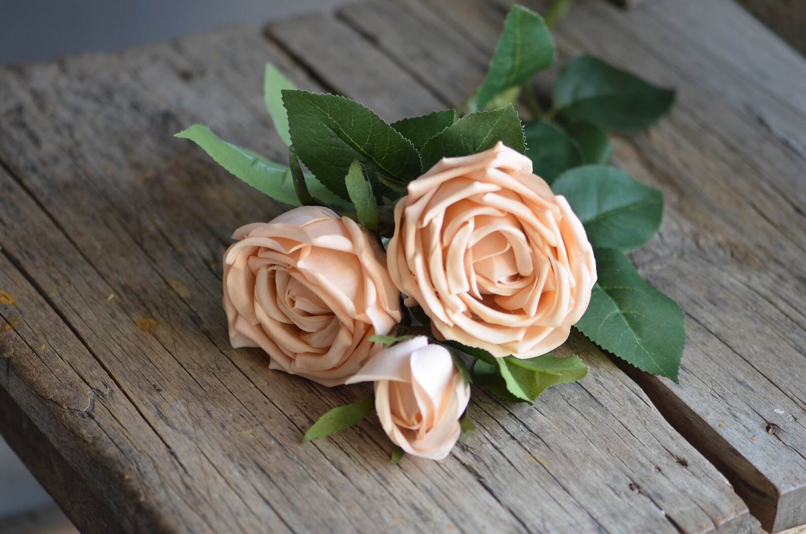 27.5 Morandi Color Real Touch Faux Garden Roses - Etsy