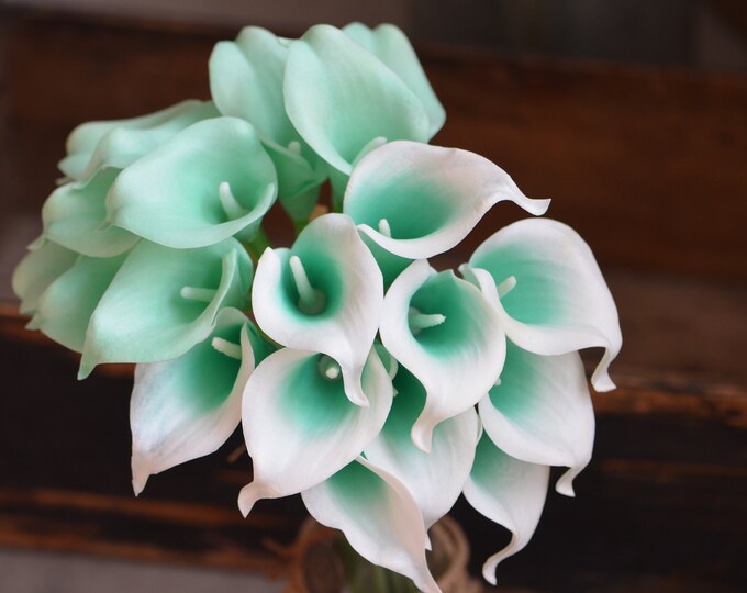 9 Stems Real Touch White Ivory Calla Lilies DIY Wedding - Etsy