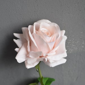29.5 Soft Blush Pink Real Touch Roses High Quality - Etsy