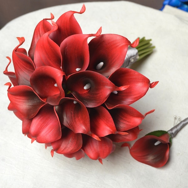 Red Calla Lily - Etsy