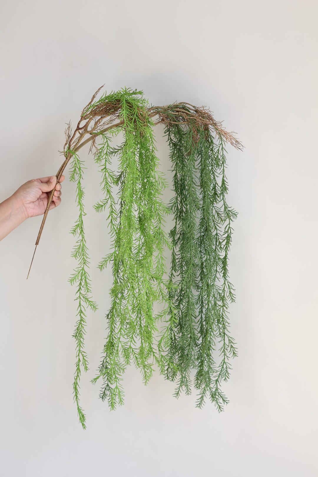 39" Green Artificial Hanging Plants Deco, Fake Hanging Grass, Wedding ...