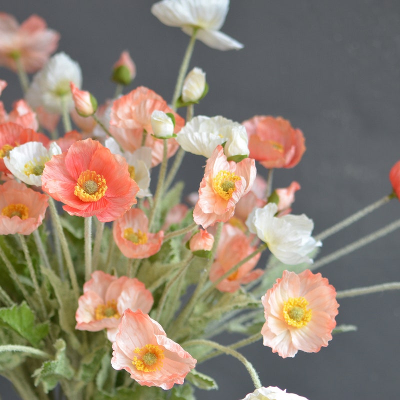 Artificial Poppy Bouquets - Etsy