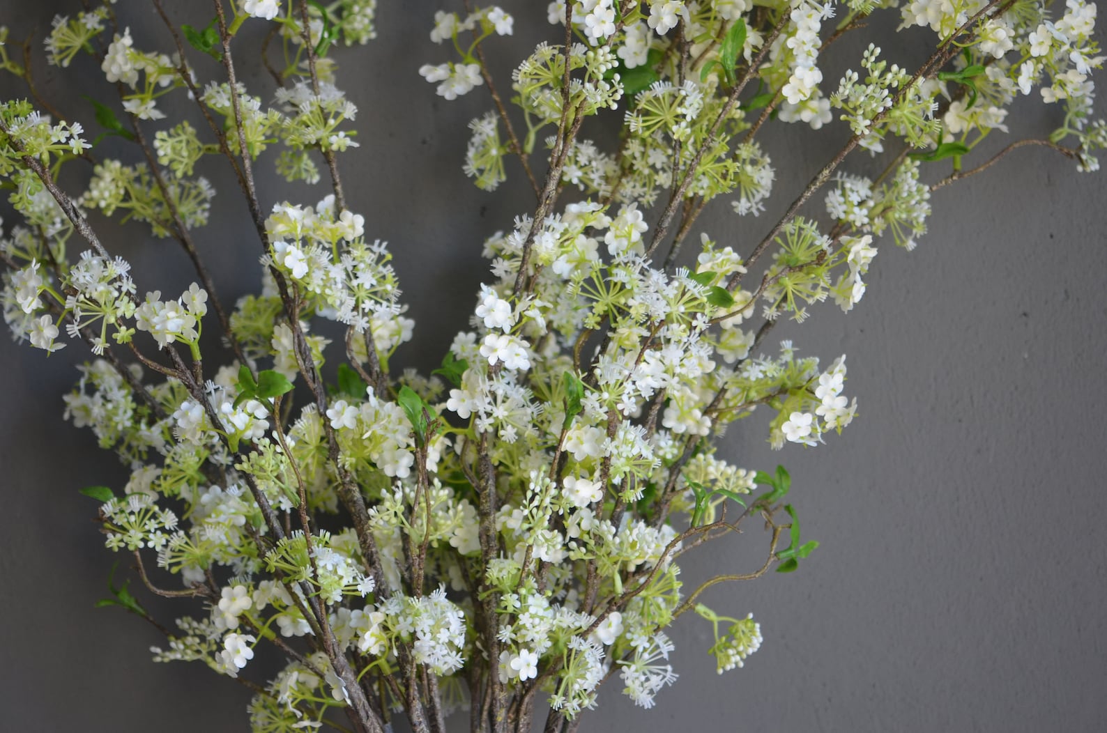 39" White Snow Willow Faux Wildflowers, DIY Florals Supply | Wedding ...
