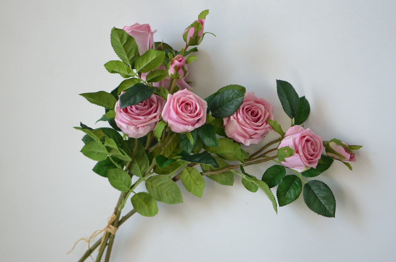 Dusty Pink Roses Real Touch Roses Old English Garden Roses | Etsy