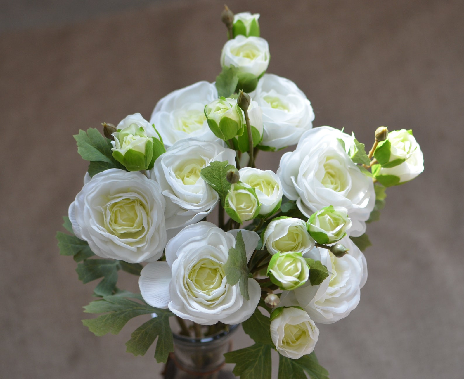 Cream White Ranunculus Real Touch Silk Ranunculus DIY Wedding - Etsy