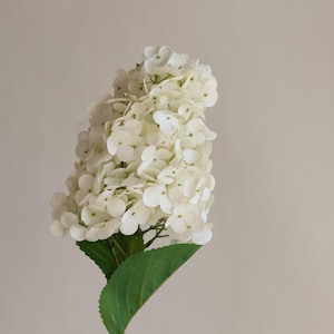 29" Faux Cone Hydrangea Real Touch Flowers Stem, Luxury Realistic ...