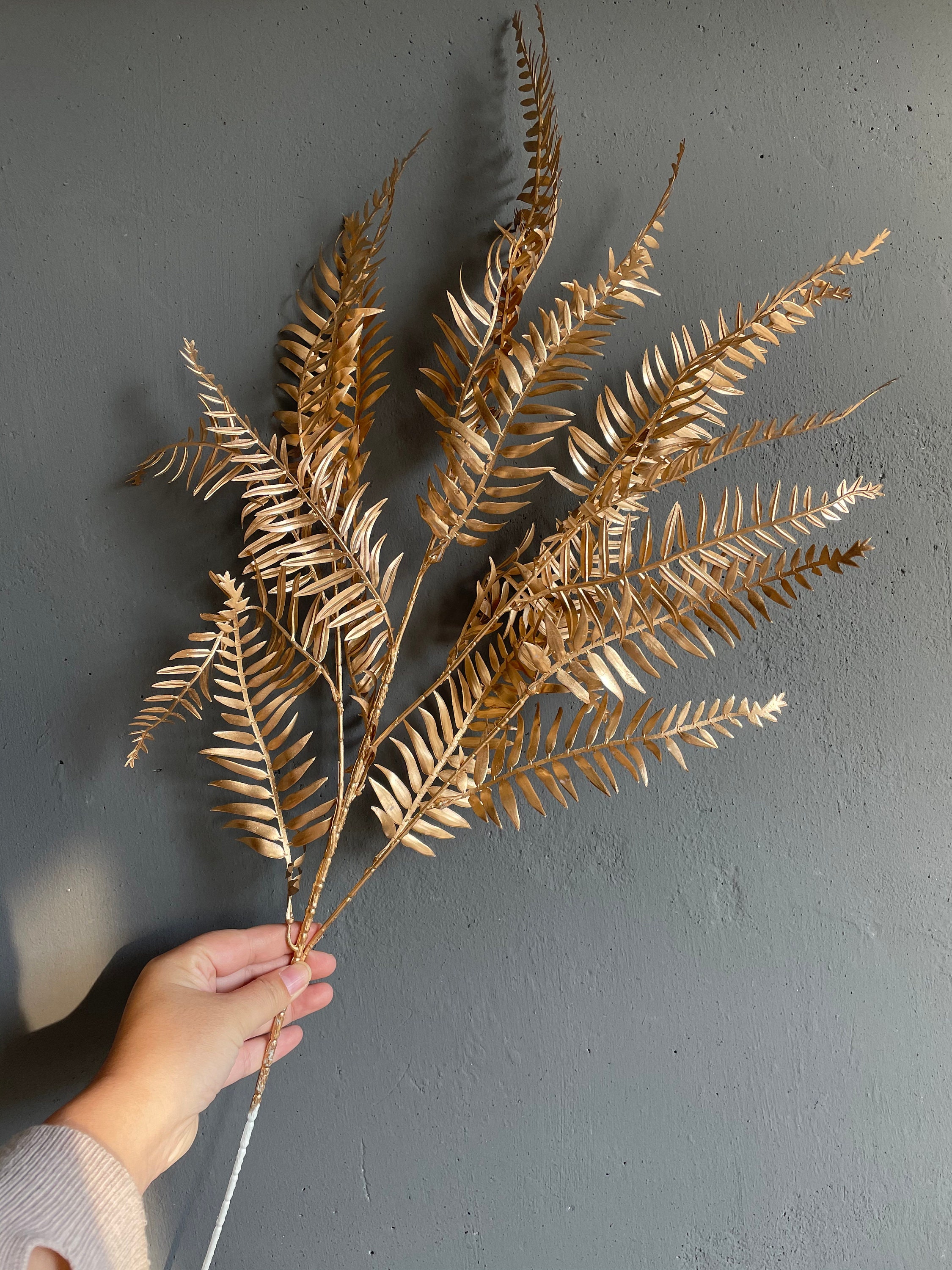 Gold Leaves Gold Vintage Greenery Gold Artificial Plants - Etsy UK
