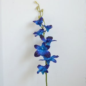 Dark Turquoise Purple Orchids Real Touch Thailand Orchids DIY ...