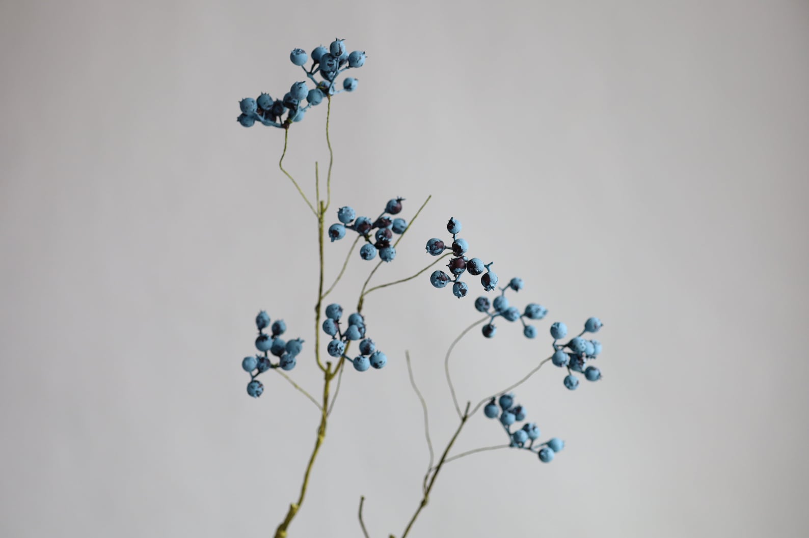 29" Faux Cranberry Branch, Decorative Cranberry Stem, Minimalist Style ...