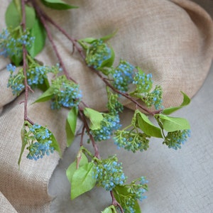 Blue Berries Floral Arrangements Fillers Artificial Greenery Blue ...