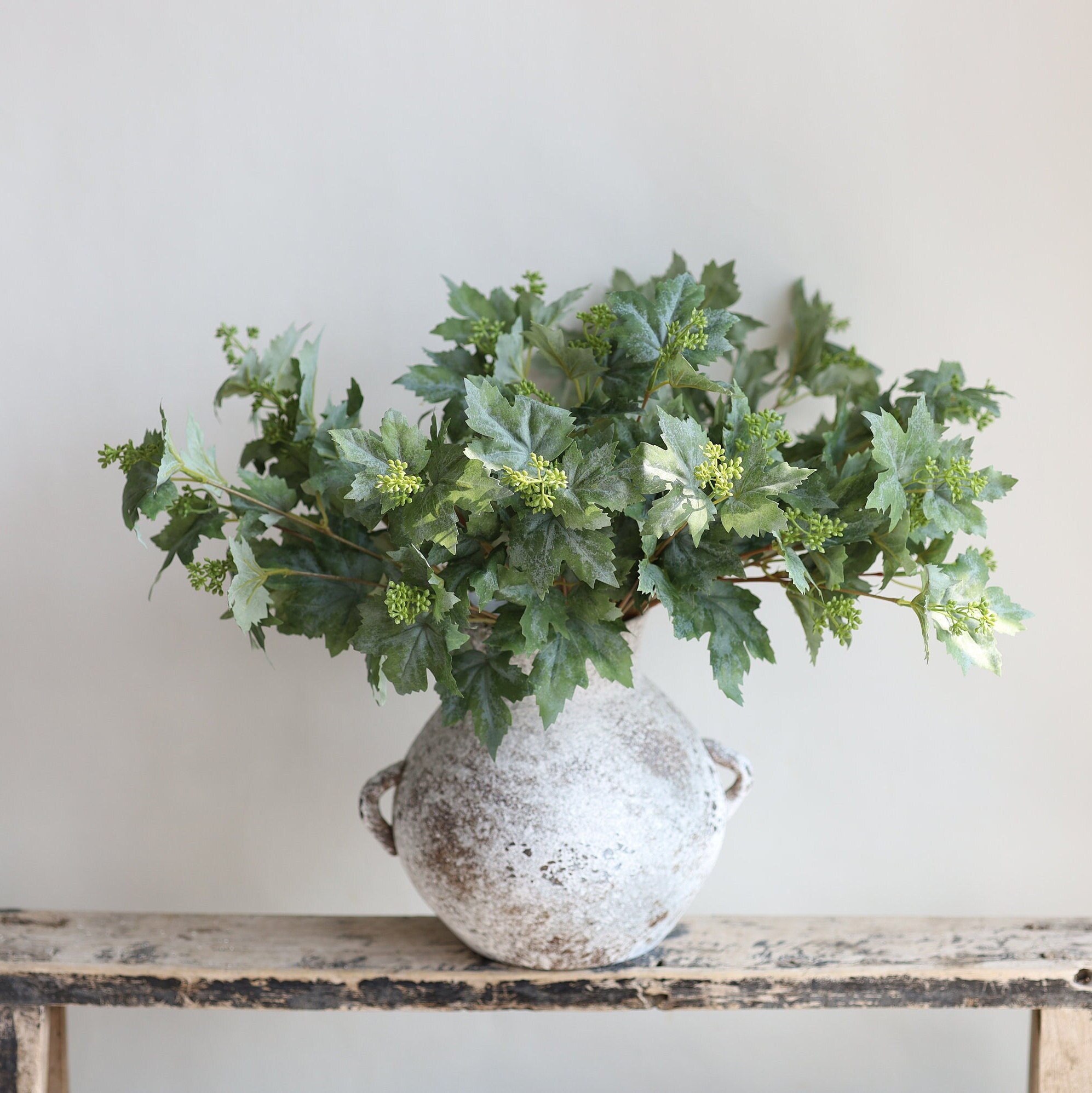 20.5" Artificial Maple Leaf Branch, Artificial Plant, Spring Summer ...