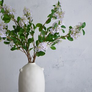 30" Light Purple Fake Lilacs Flower Branch, Faux Spring Flower Stem ...