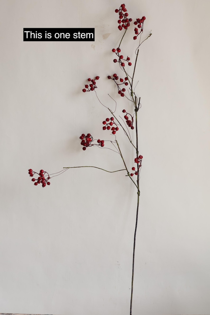 43" Fake Berry Large Branch: Artificial Plant, Fall Winter Branch in ...