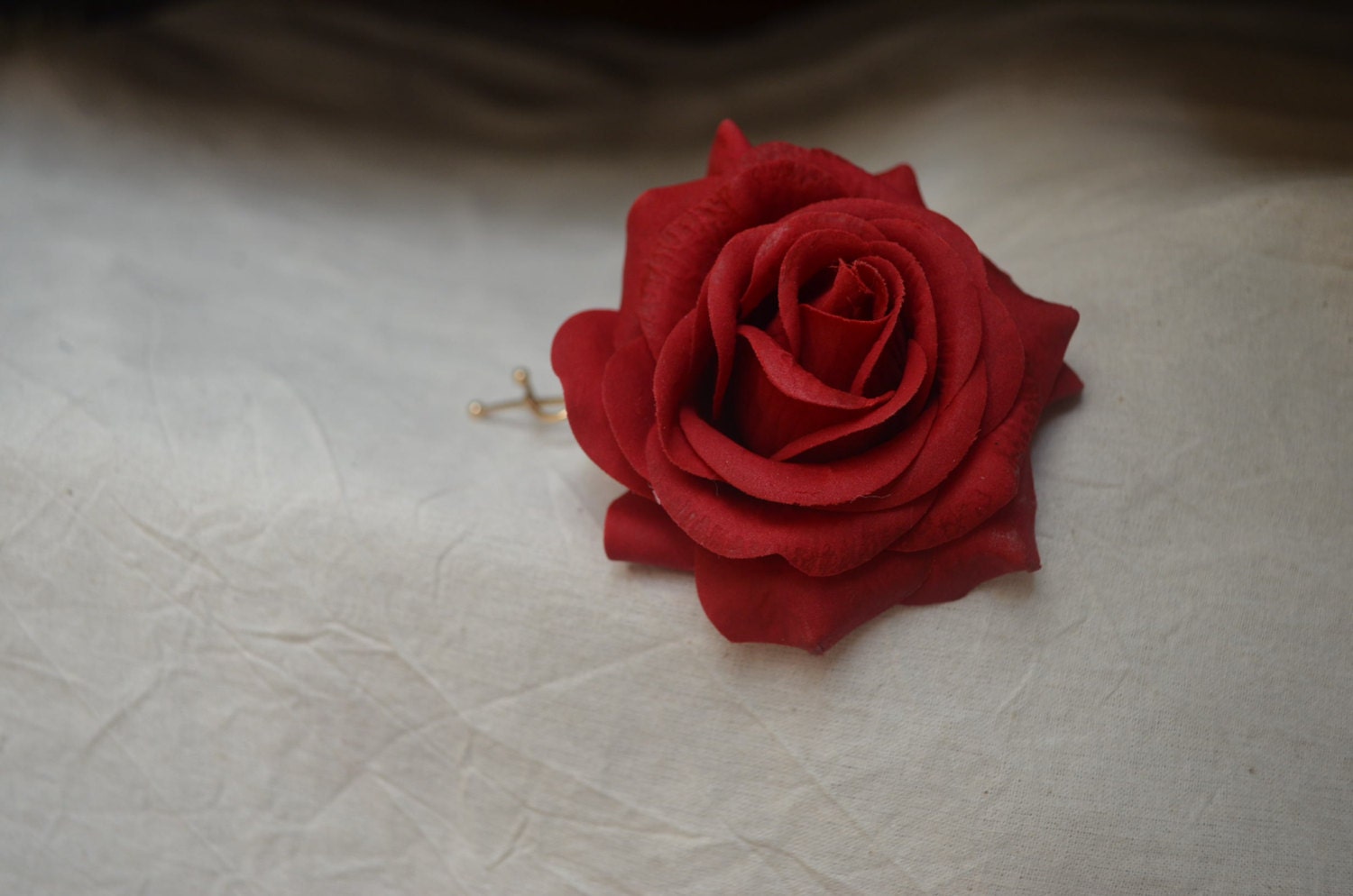 4pcs Wedding Flower Hair Clip-real Touch Red Rose Hair Clip | Etsy