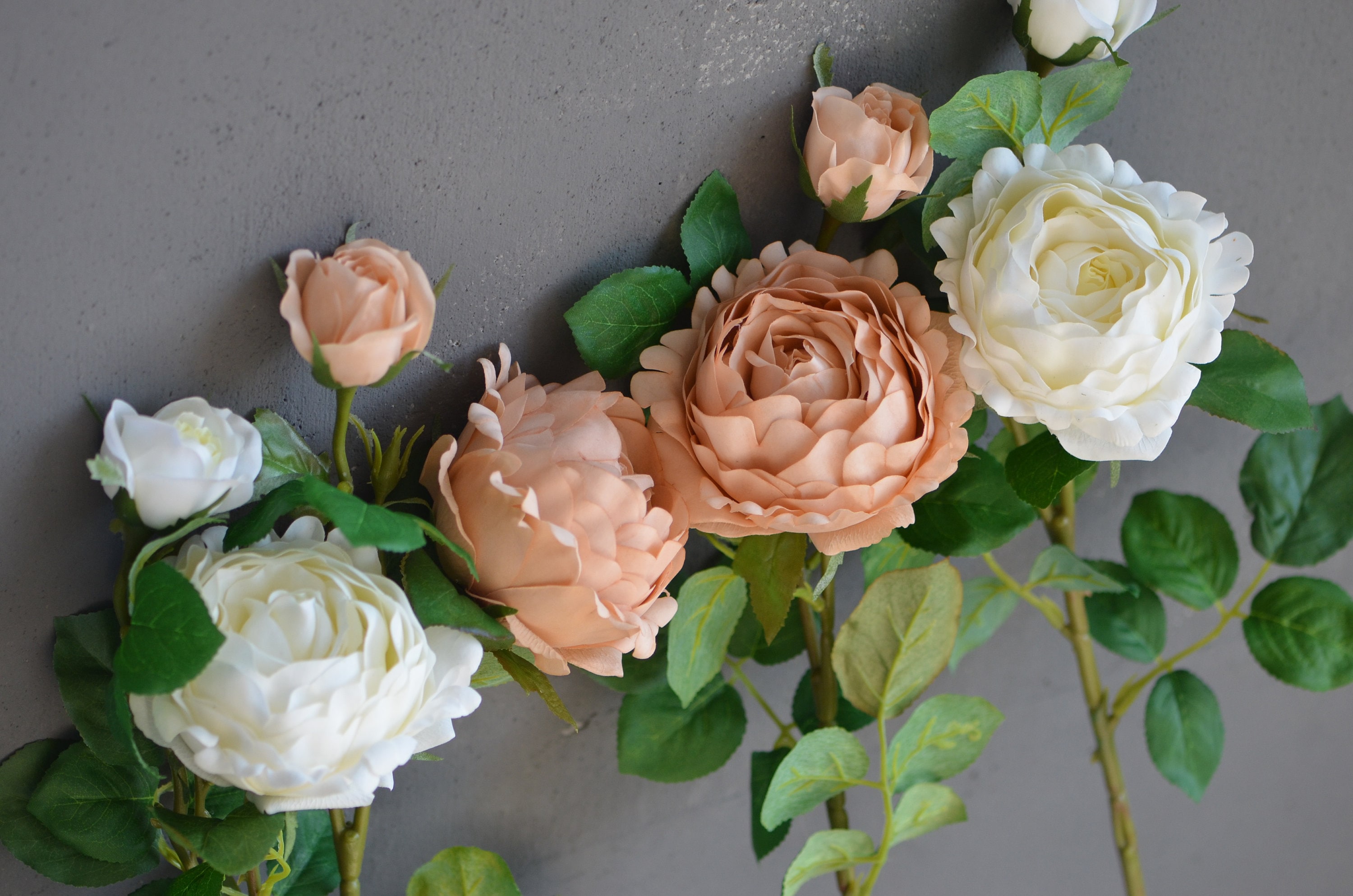 Dusty Pink Peony Rose Rust Peach Real Touch Rose Peony Fall | Etsy