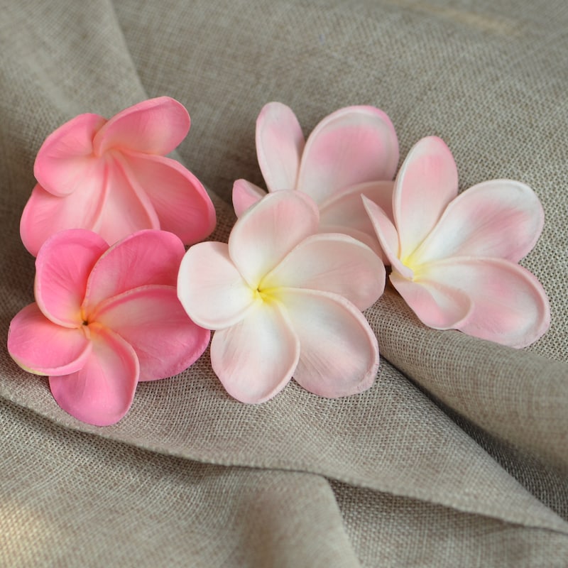 Pink Hair Flower - Etsy