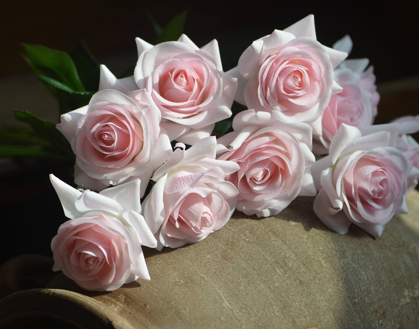 Real Touch Silk Roses Pale Baby Pink Roses DIY Wedding Flowers - Etsy