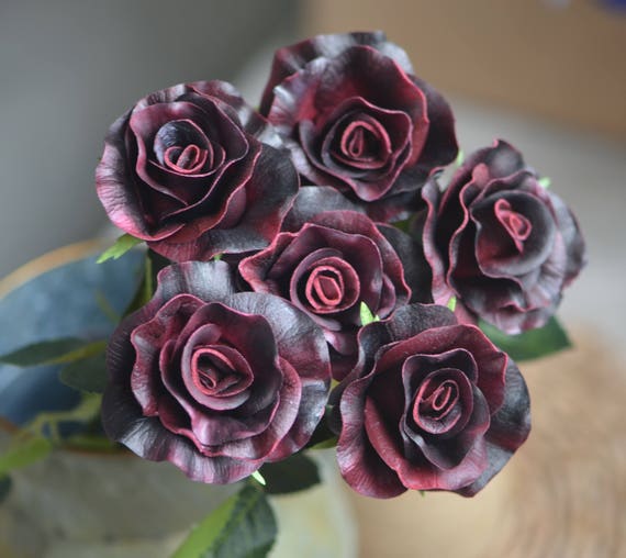 Dark Maroon Roses