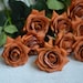 Burnt Orange Real Touch Silk Roses, DIY Florals | Wedding/home/kitchen ...