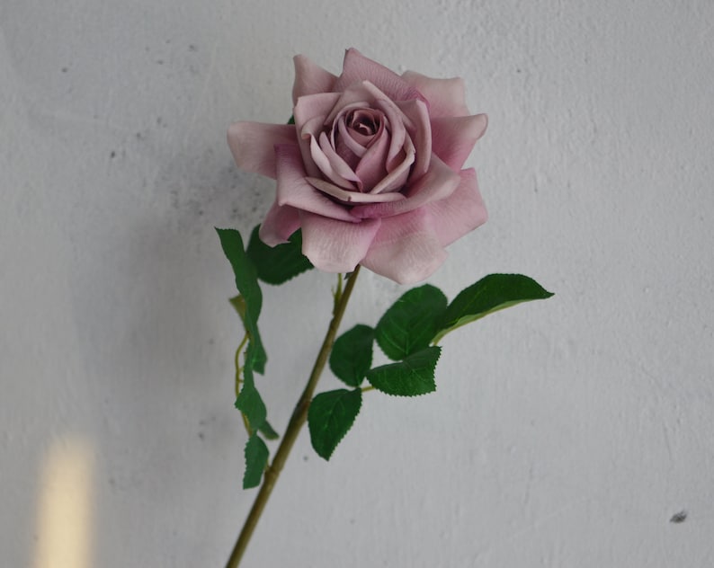 Real Touch Smoky Lavender Faux Rose, DIY Wedding Centerpiece - Etsy UK