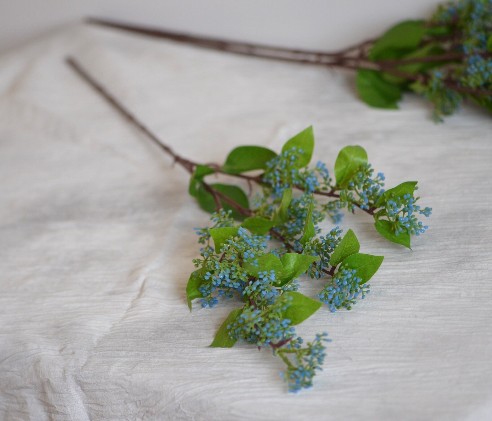 Blue Berries Floral Arrangements Fillers Artificial Greenery Blue ...