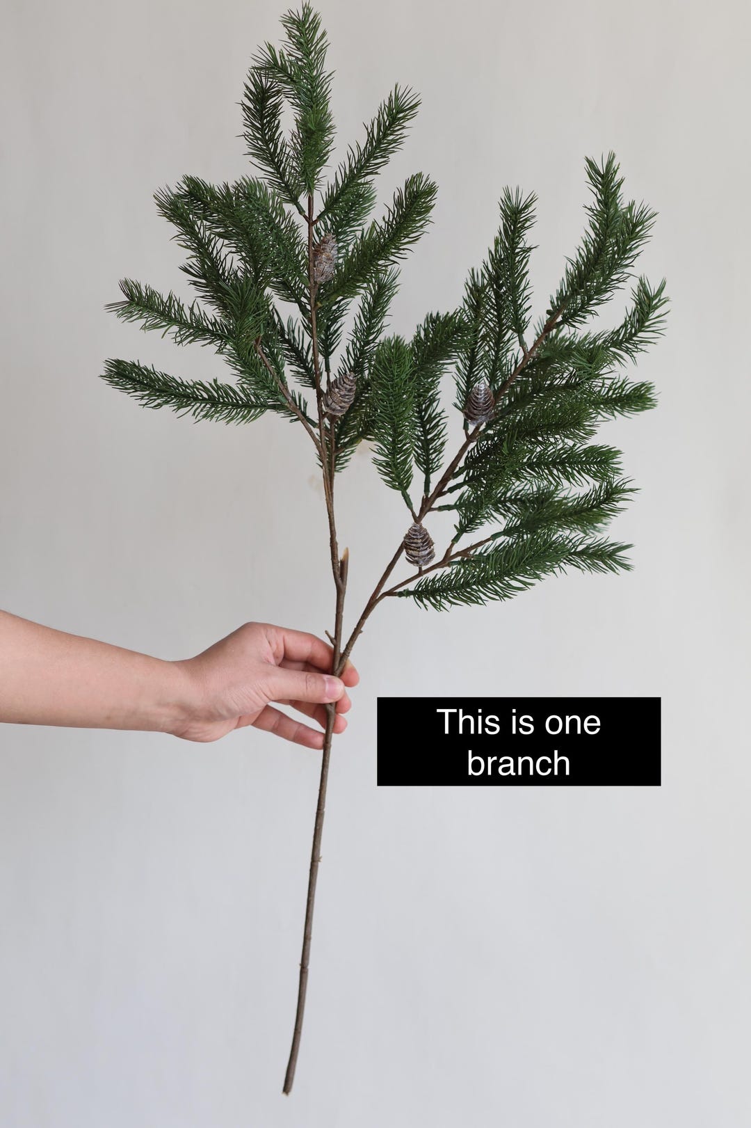 32" Faux Cedar Branches With Pine Cones: Winter Decor, Autumn Fall ...