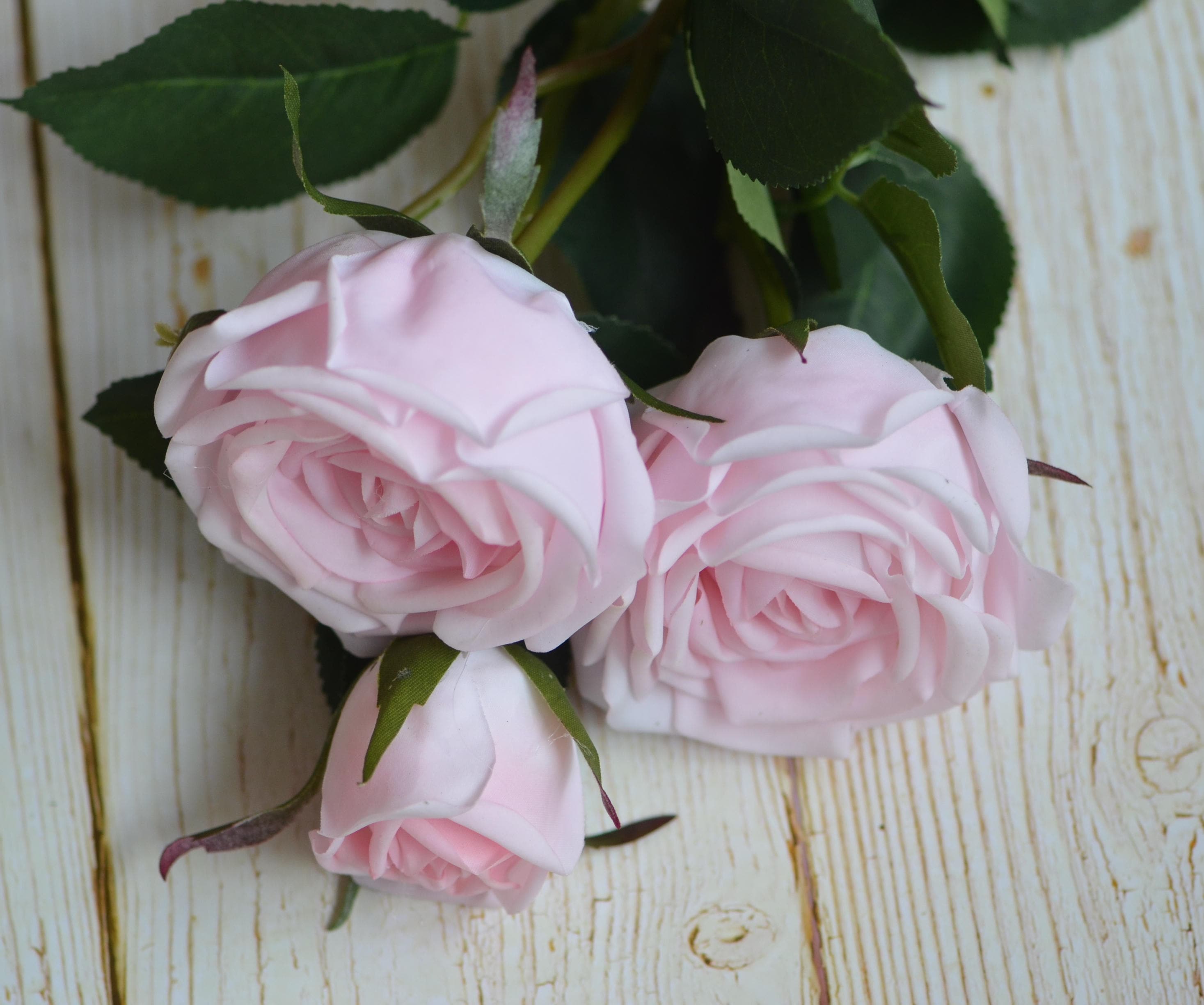 Pink Real Touch Silk Roses Spray DIY Wedding Centerpieces Silk | Etsy