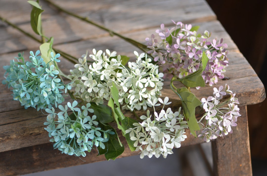 Small Ball Flowers Stems, Lilac Ball Flowers, Fuax Ball Flowers Stem ...
