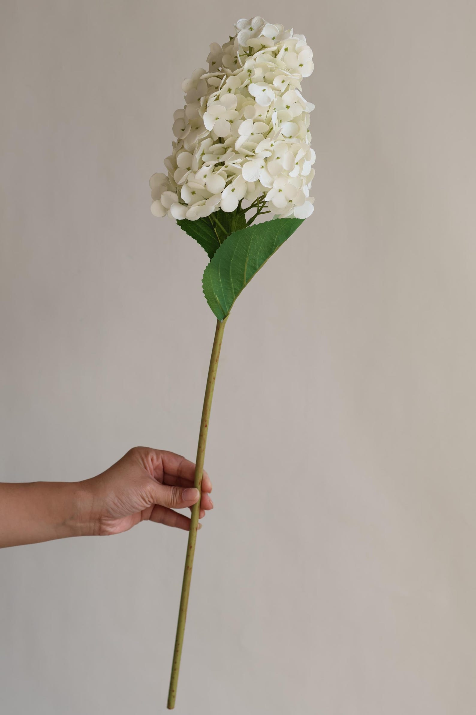 29" Faux Cone Hydrangea Real Touch Flowers Stem, Luxury Realistic ...