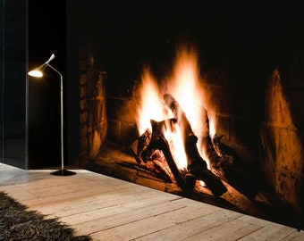 Burning Fire Wall Decal Hot Fire Flames Vinyl Sticker for - Etsy