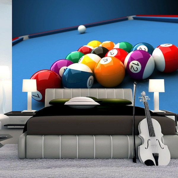 Pool Table Wallpaper - Etsy