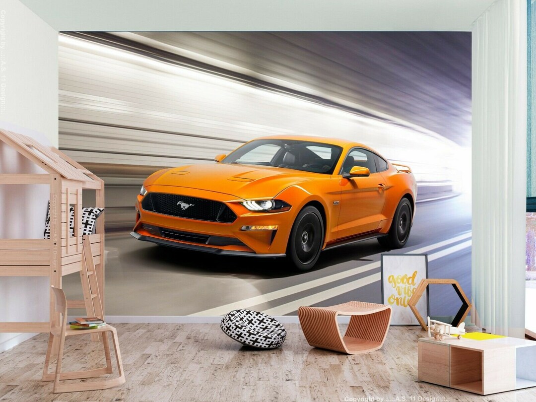 Sports Super Machines Car Speed Ford Mustang Wallpaper Mural Photo ...